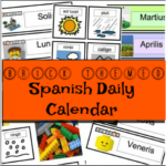 Brick-Themed Spanish Daily Calendar | Sparks Academy
